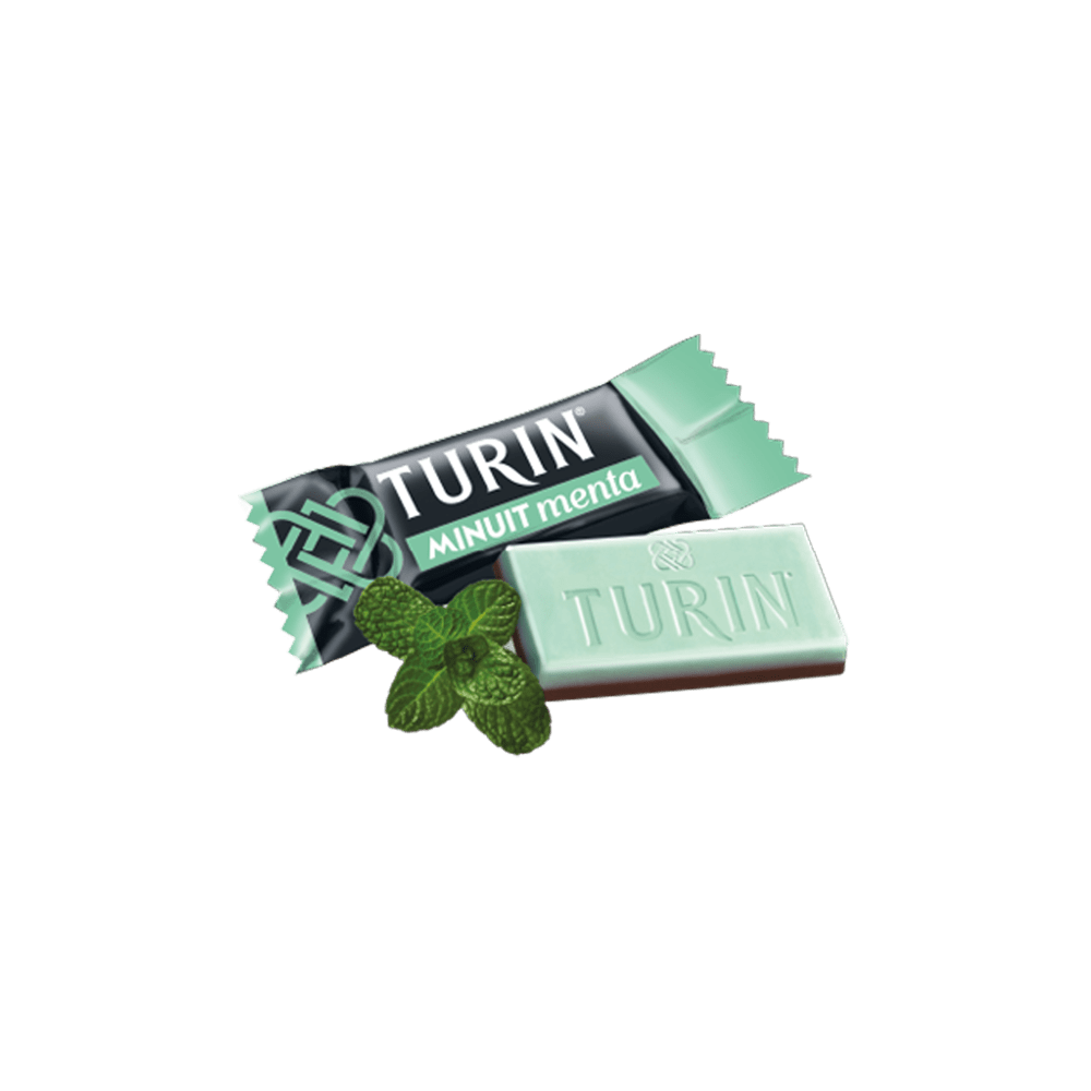 Turin Chocolate Semiamargo y Blanco con sabor a menta. Bite Size 5g ...