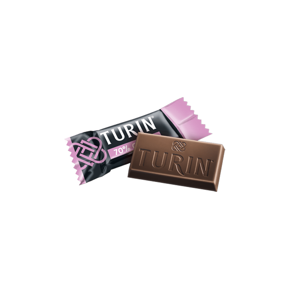 Turin 70% Cacao Chocolate Amargo. Bite Size 5g | Turin Mexico