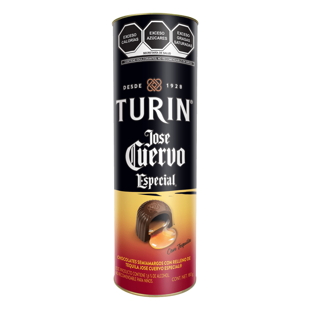 Turin Tequila José Cuervo Especial Chocolates con licor Tubo 180 g ...