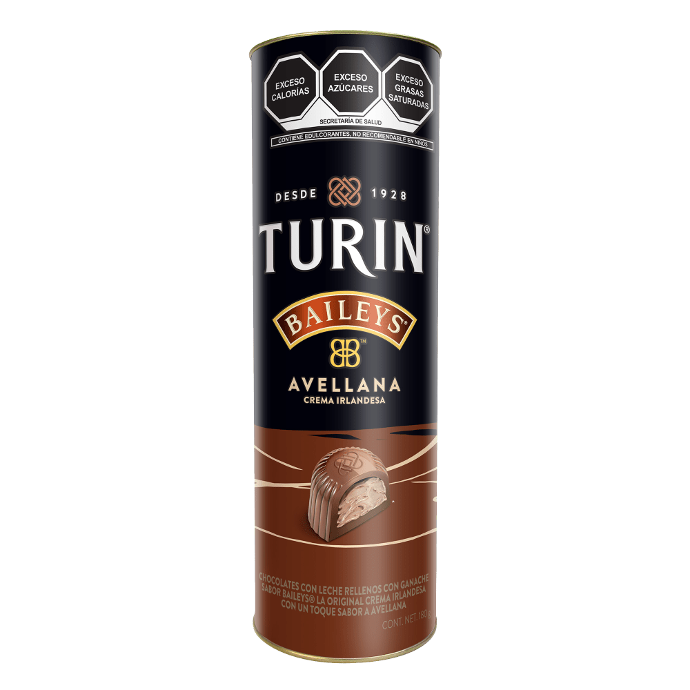 Turin Baileys Avellana Chocolates con leche y licor Tubo 180 g | Turin ...